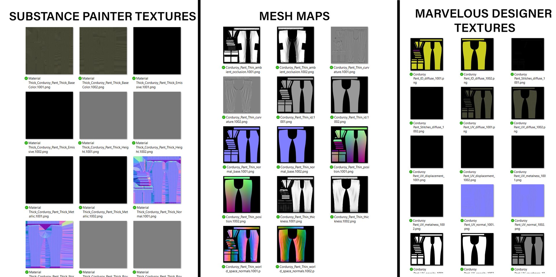 3D Model Womens Corduroy Pant 3D Model - TurboSquid 2187559