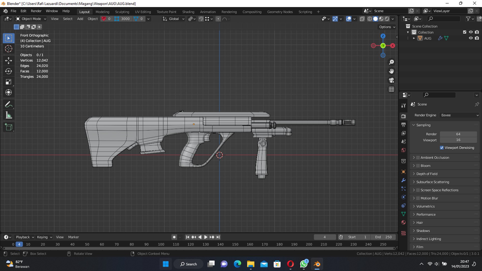 STEYR AUG Z A3 3D Model - TurboSquid 2013978