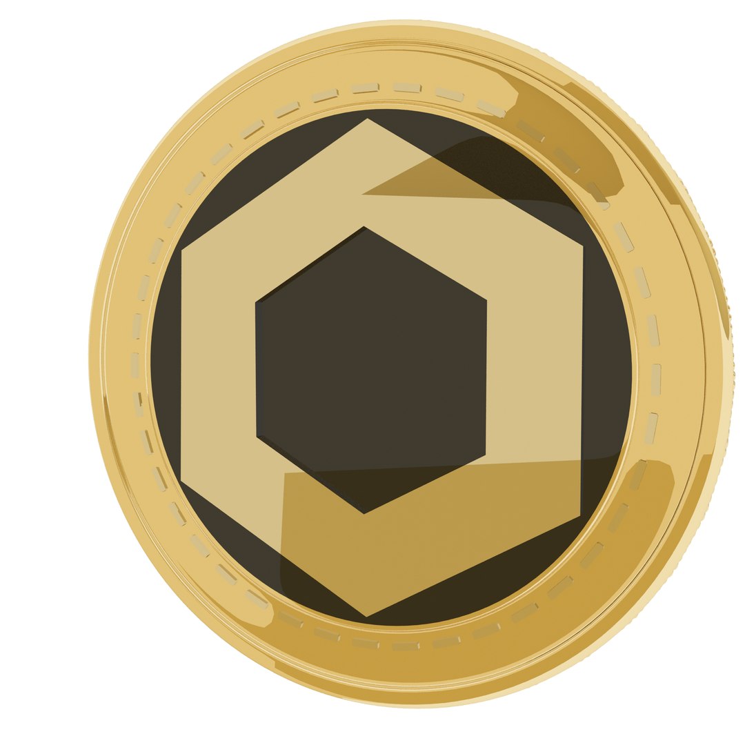 Chainlink Cryptocurrency Gold Coin 3D model - TurboSquid 1783677