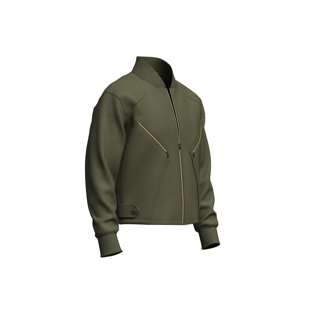 3D Bomber Jacket Mens 3D Model - TurboSquid 2187564