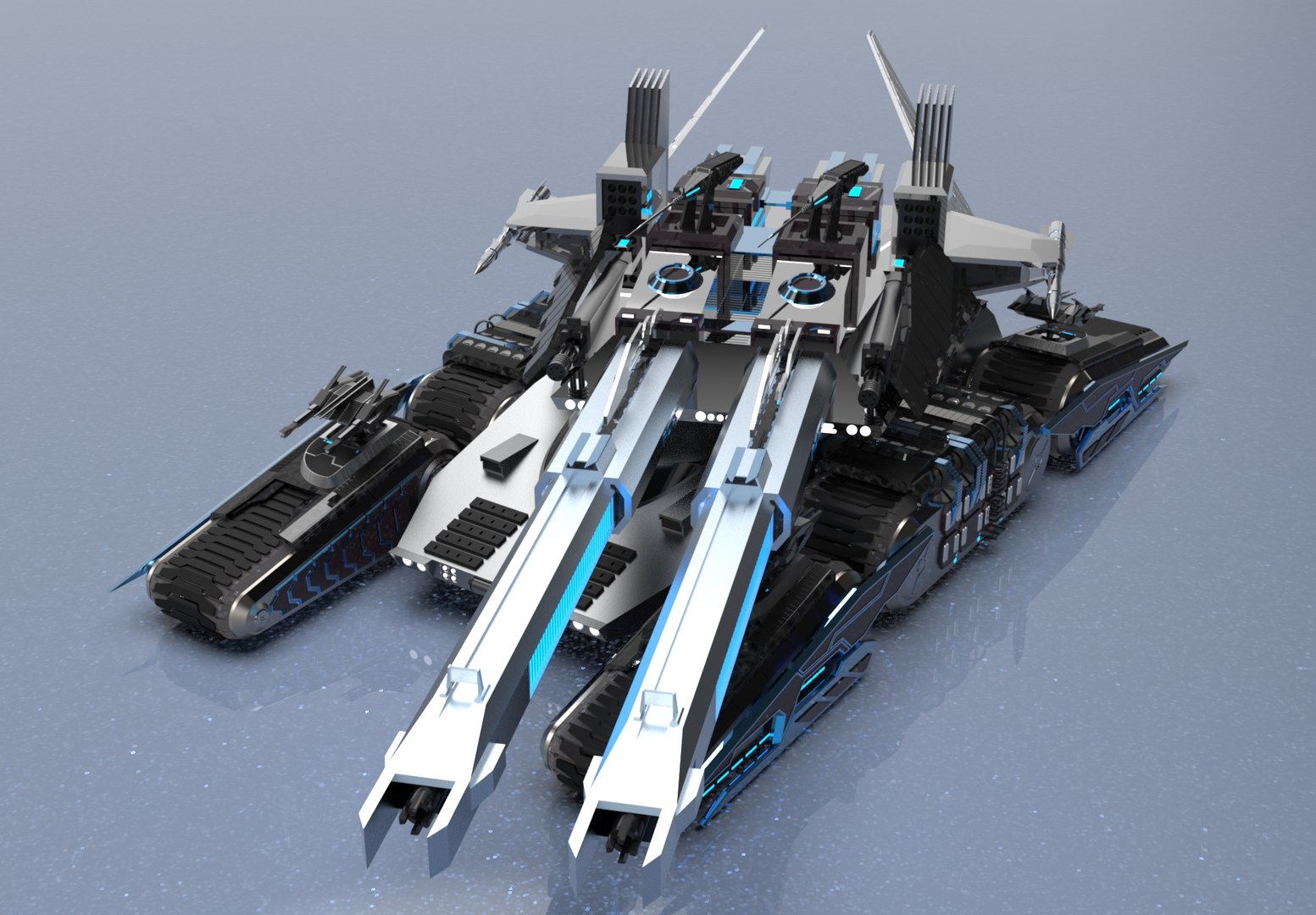 M98A3 Behemoth Super Heavy Tank 3D Model - TurboSquid 1785240