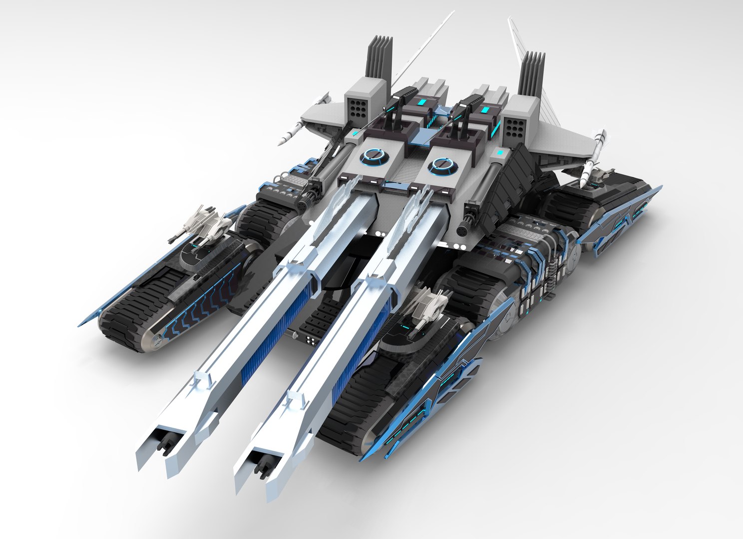 M98A3 Behemoth Super Heavy Tank 3D Model - TurboSquid 1785240