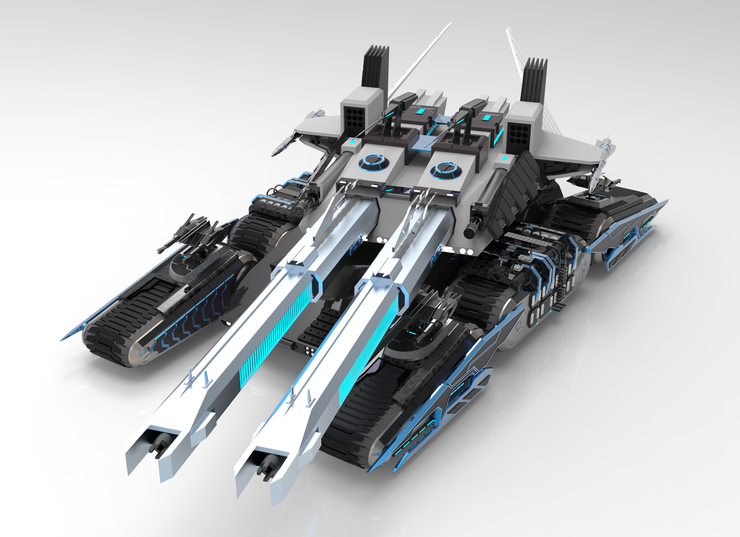 M98A3 Behemoth Super Heavy Tank 3D model - TurboSquid 1785240