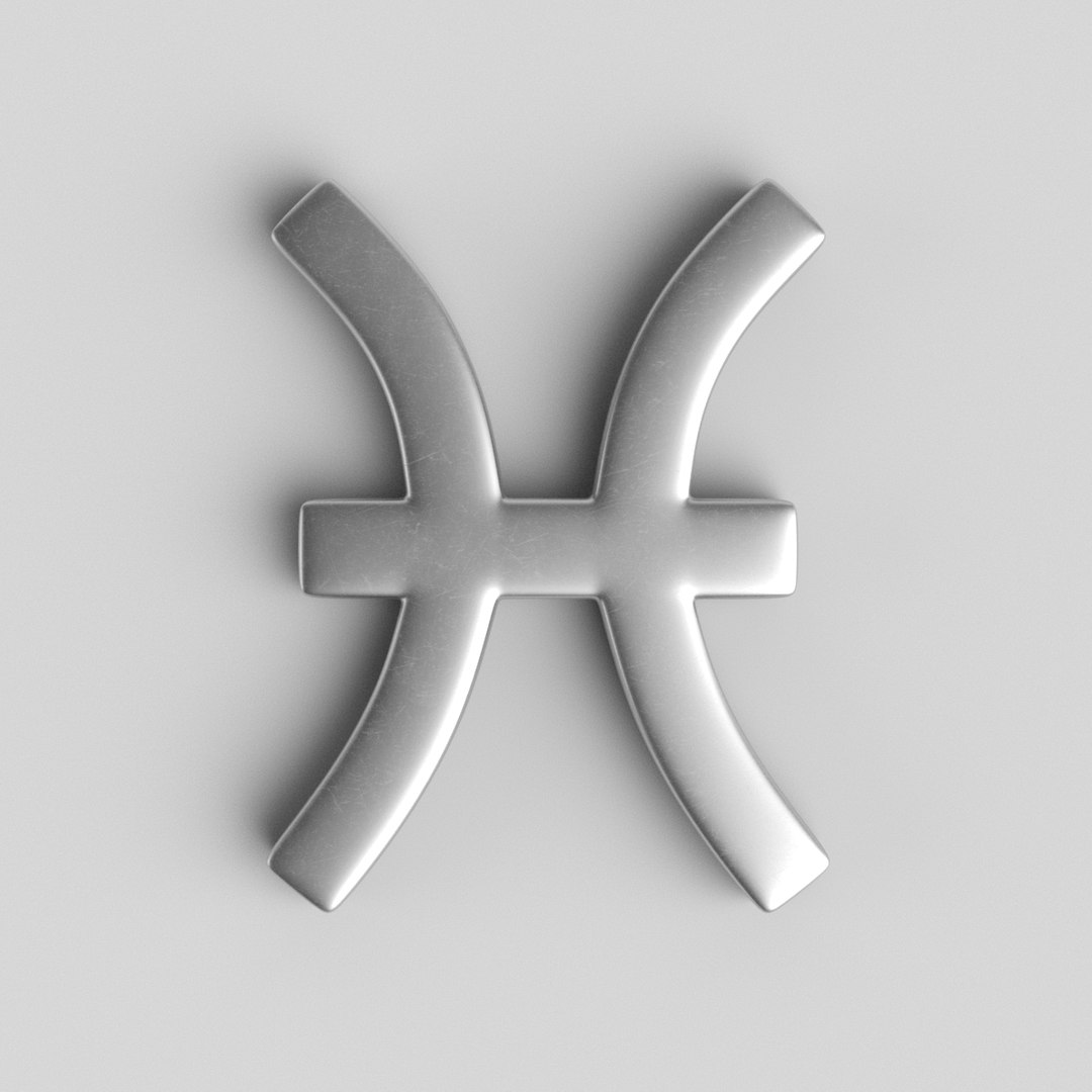 3D Model Sign Pisces - TurboSquid 1623843