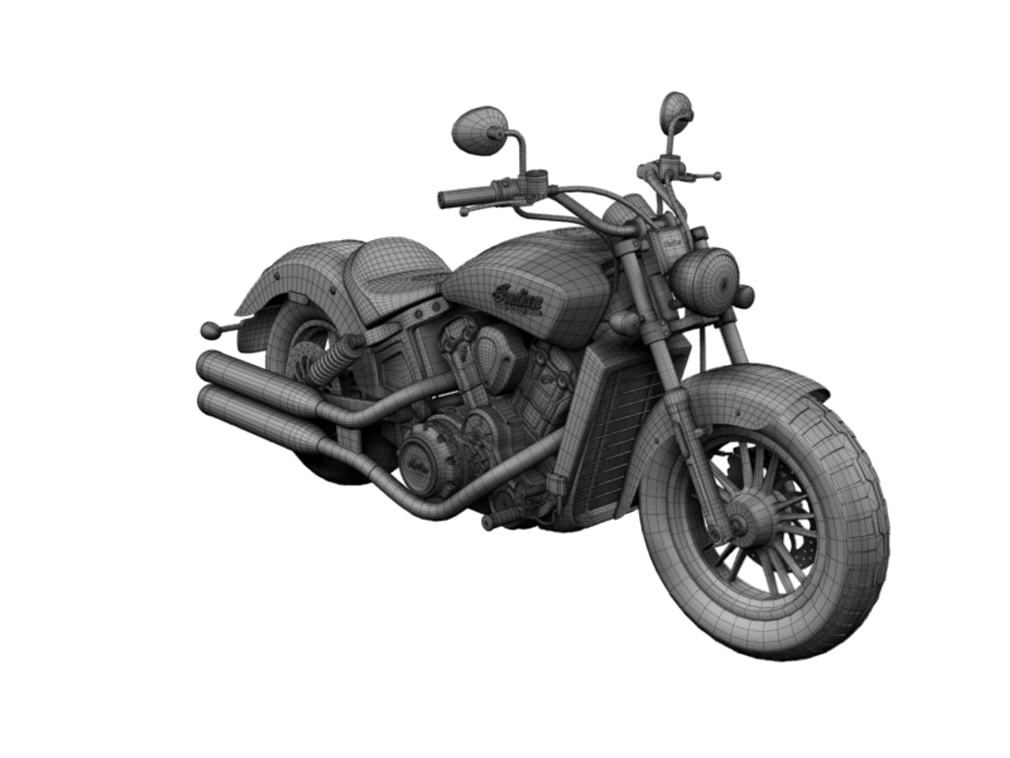 Indian Scout 2015 3d C4d