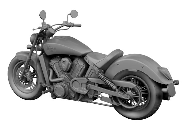 indian scout 2015 3d c4d