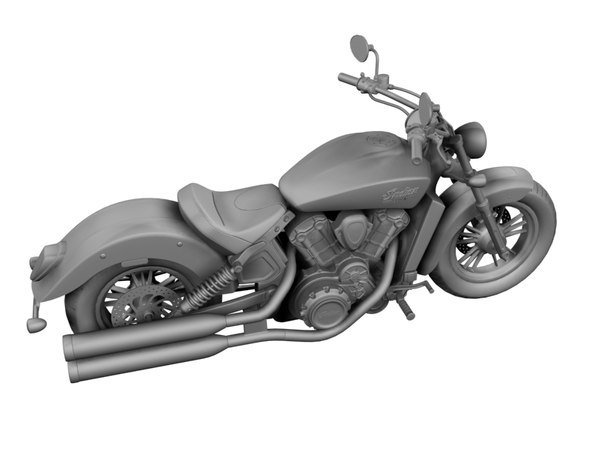 indian scout 2015 3d c4d