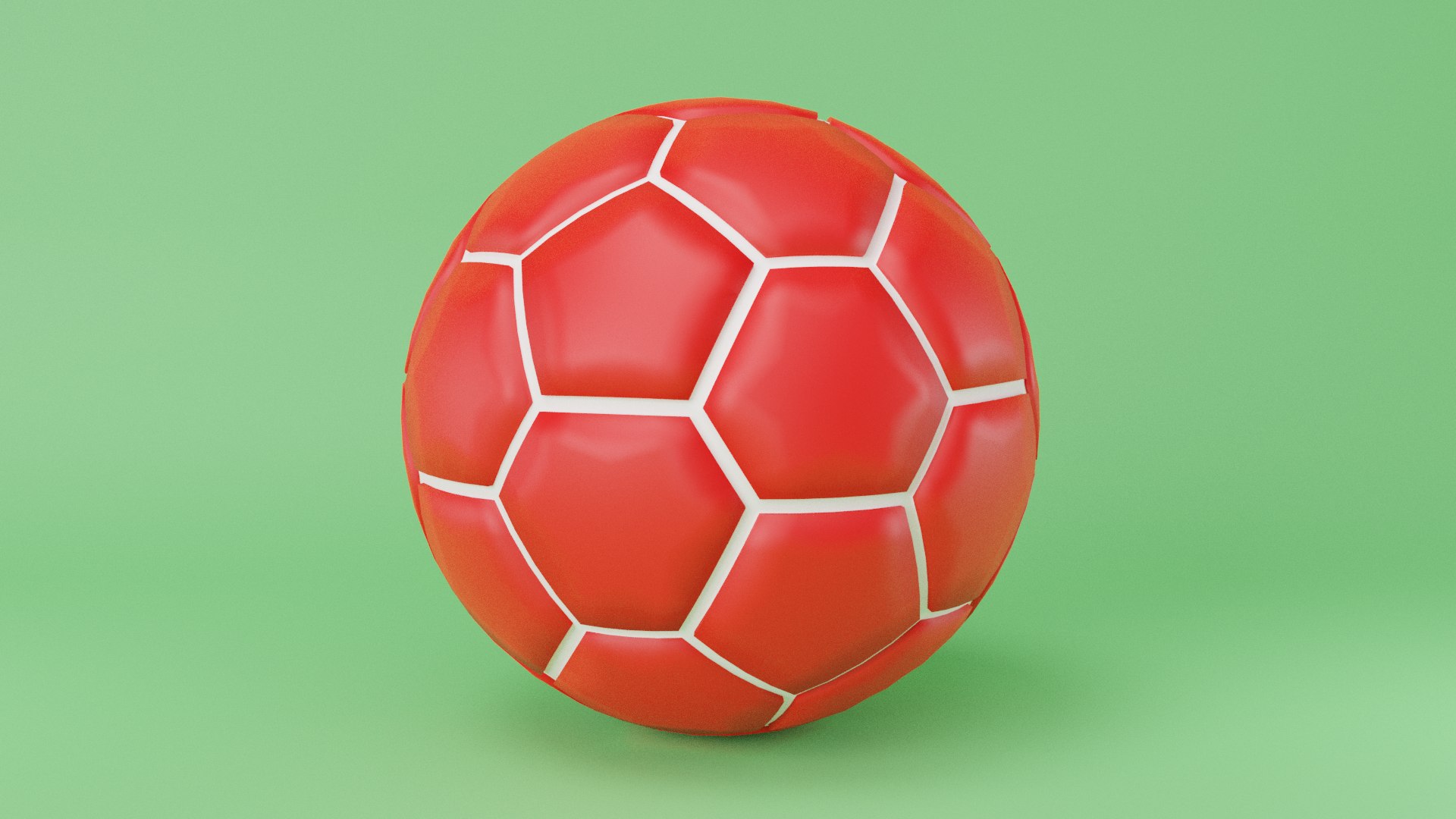 3D Red Soccer Ball - TurboSquid 2080538