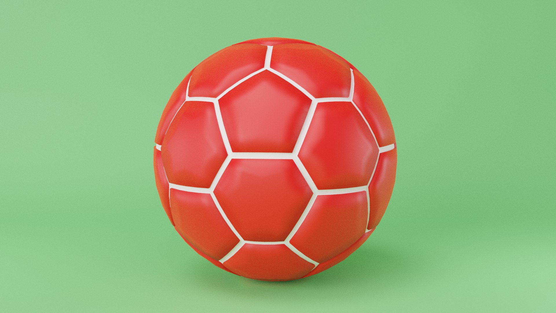 3D Red Soccer Ball - TurboSquid 2080538