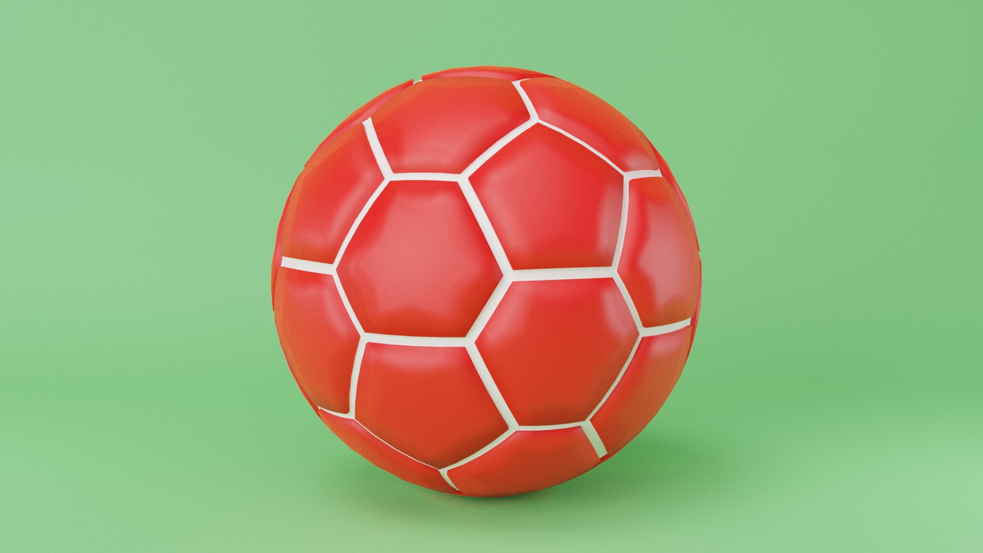 3D Red Soccer Ball - TurboSquid 2080538