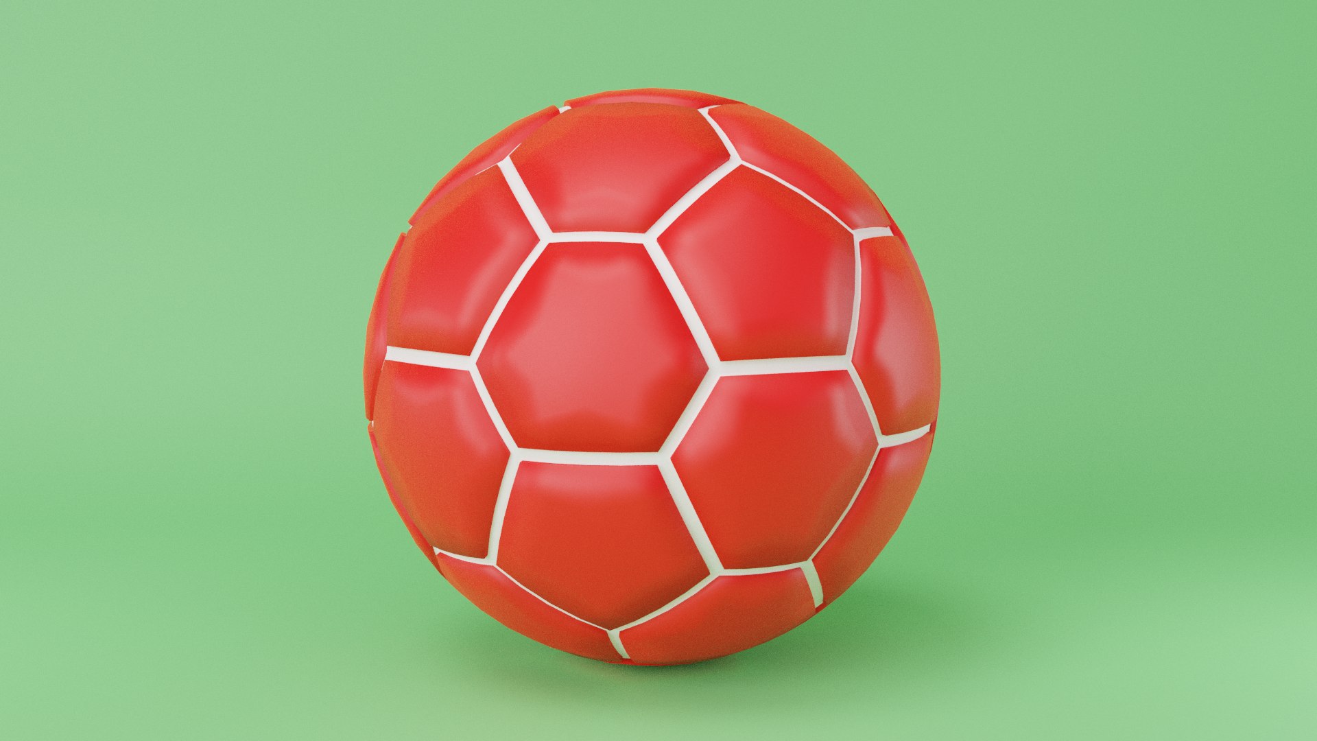 3D Red Soccer Ball - TurboSquid 2080538