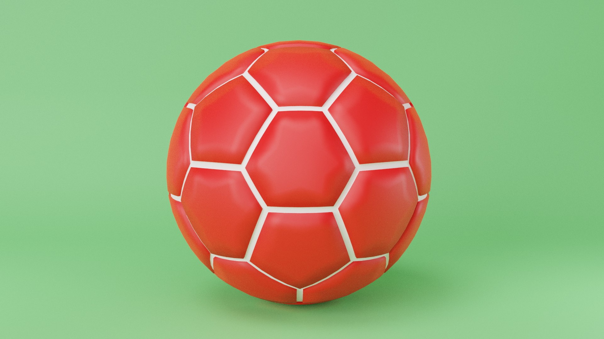 3D Red Soccer Ball - TurboSquid 2080538