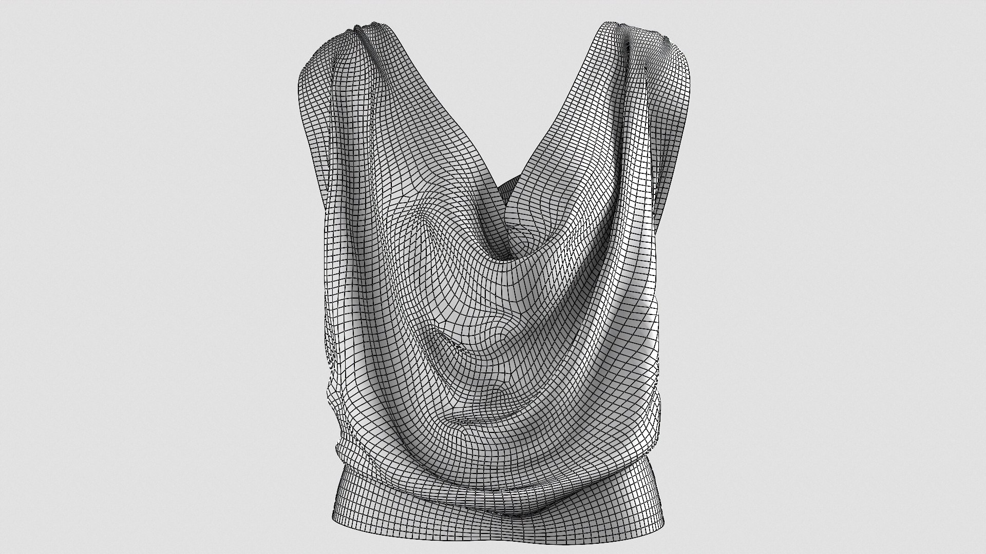 Cowl Shirt 3D Model - TurboSquid 1875883
