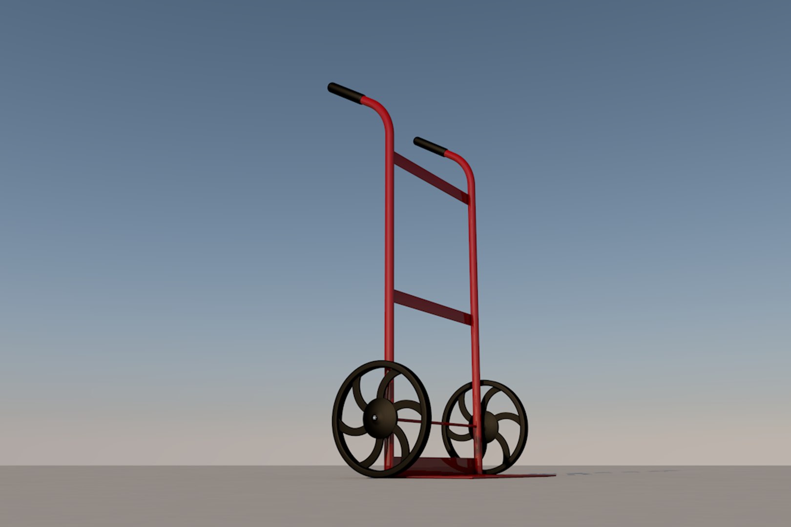 Dual Cylinder Cart Dolly 3d 3ds