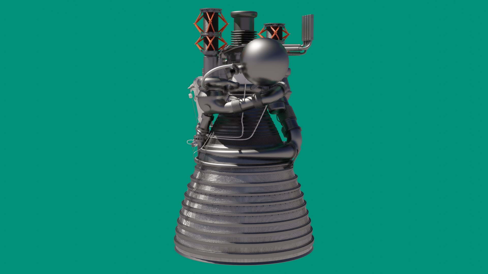 J-2 Rocket Engine 3D Model - TurboSquid 1728987