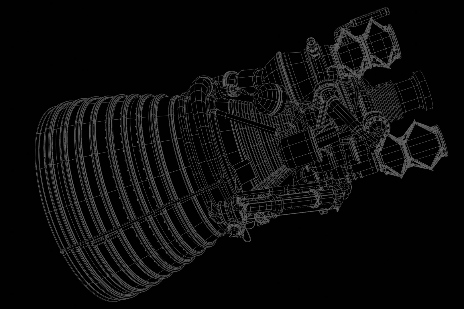 J-2 Rocket Engine 3D Model - TurboSquid 1728987