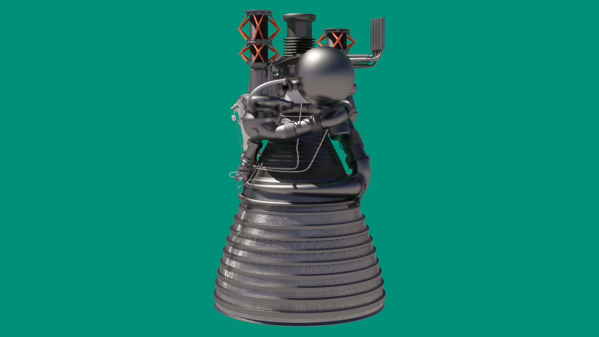 J-2 Rocket Engine 3D Model - TurboSquid 1728987