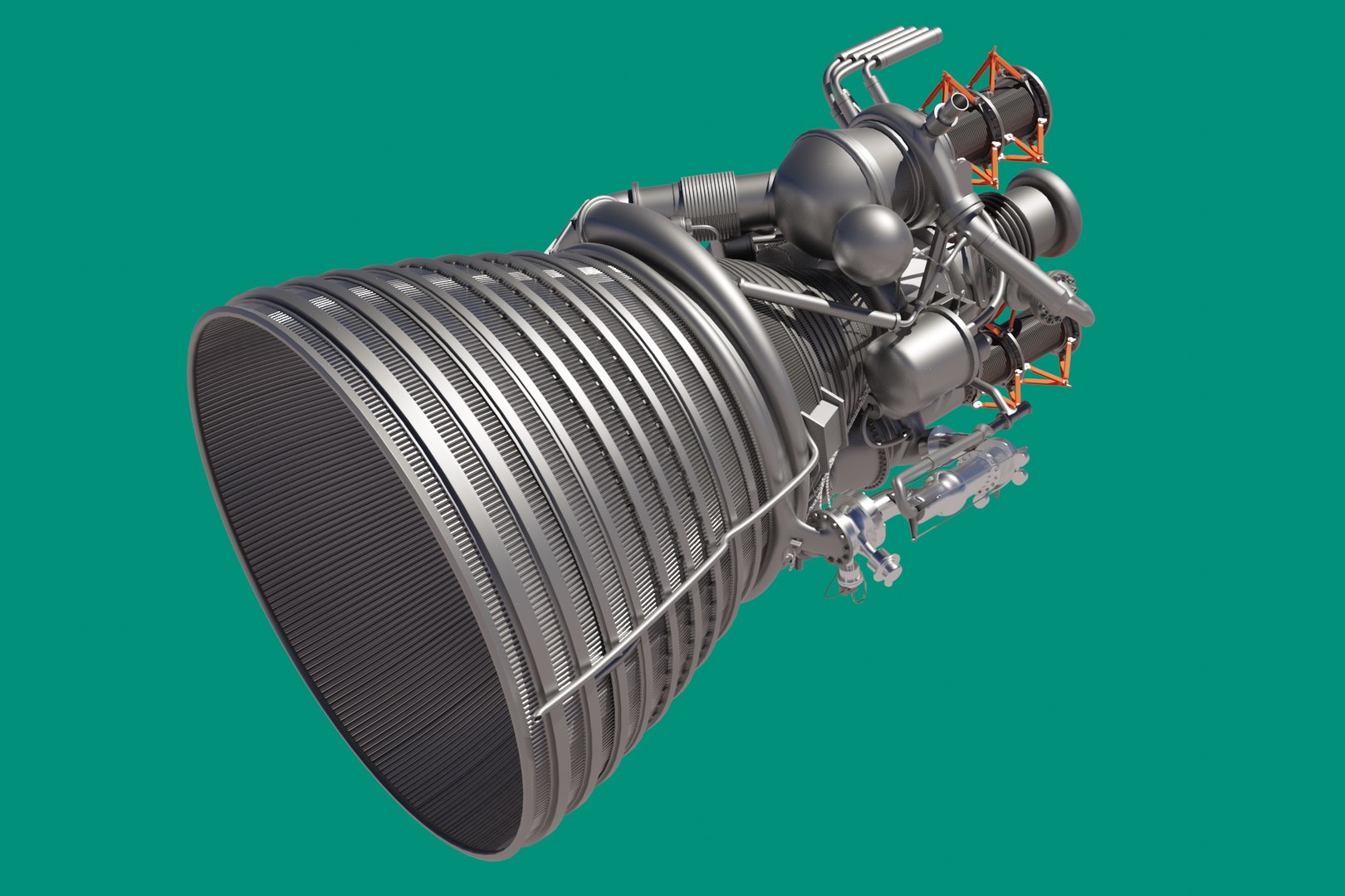J-2 Rocket Engine 3D Model - TurboSquid 1728987