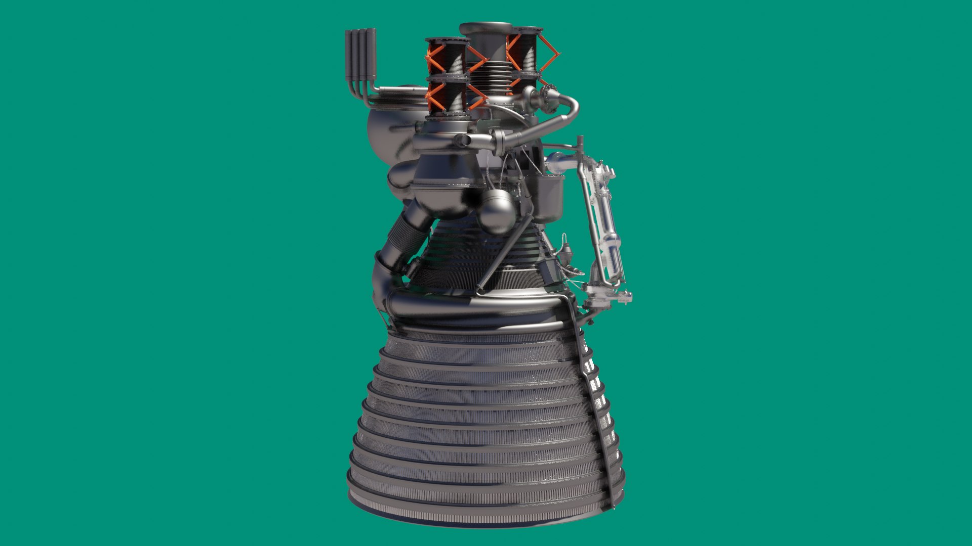 J-2 Rocket Engine 3D Model - TurboSquid 1728987