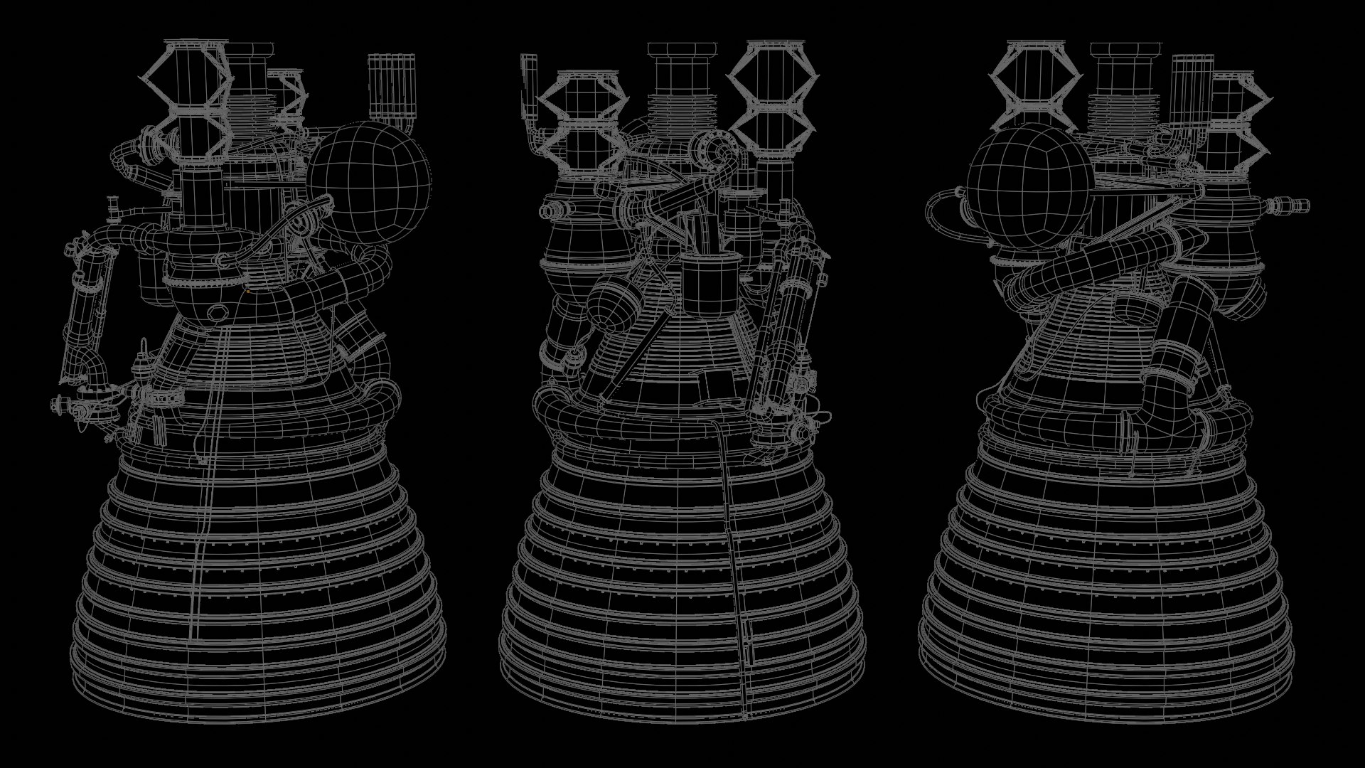J-2 Rocket Engine 3D Model - TurboSquid 1728987