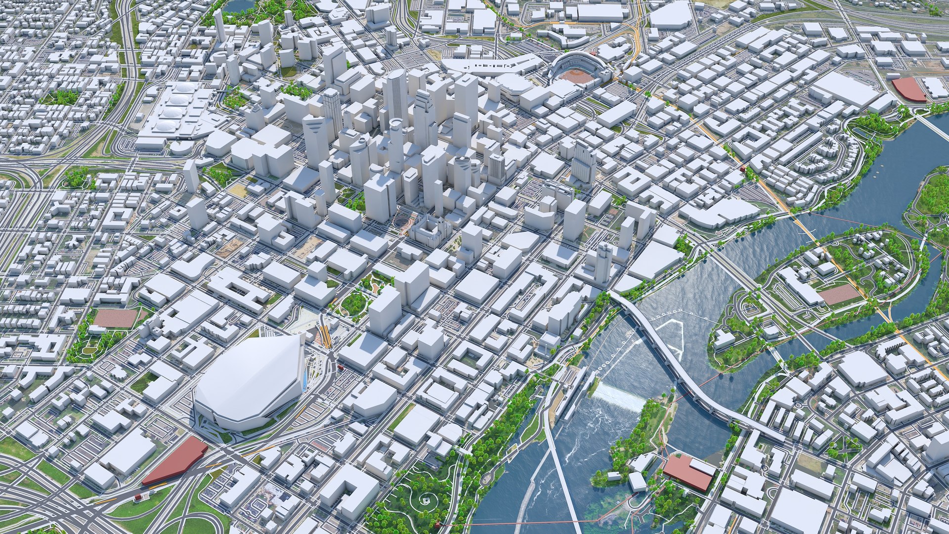 Minneapolis Downtown Minnesota USA 3D Model - TurboSquid 1989388