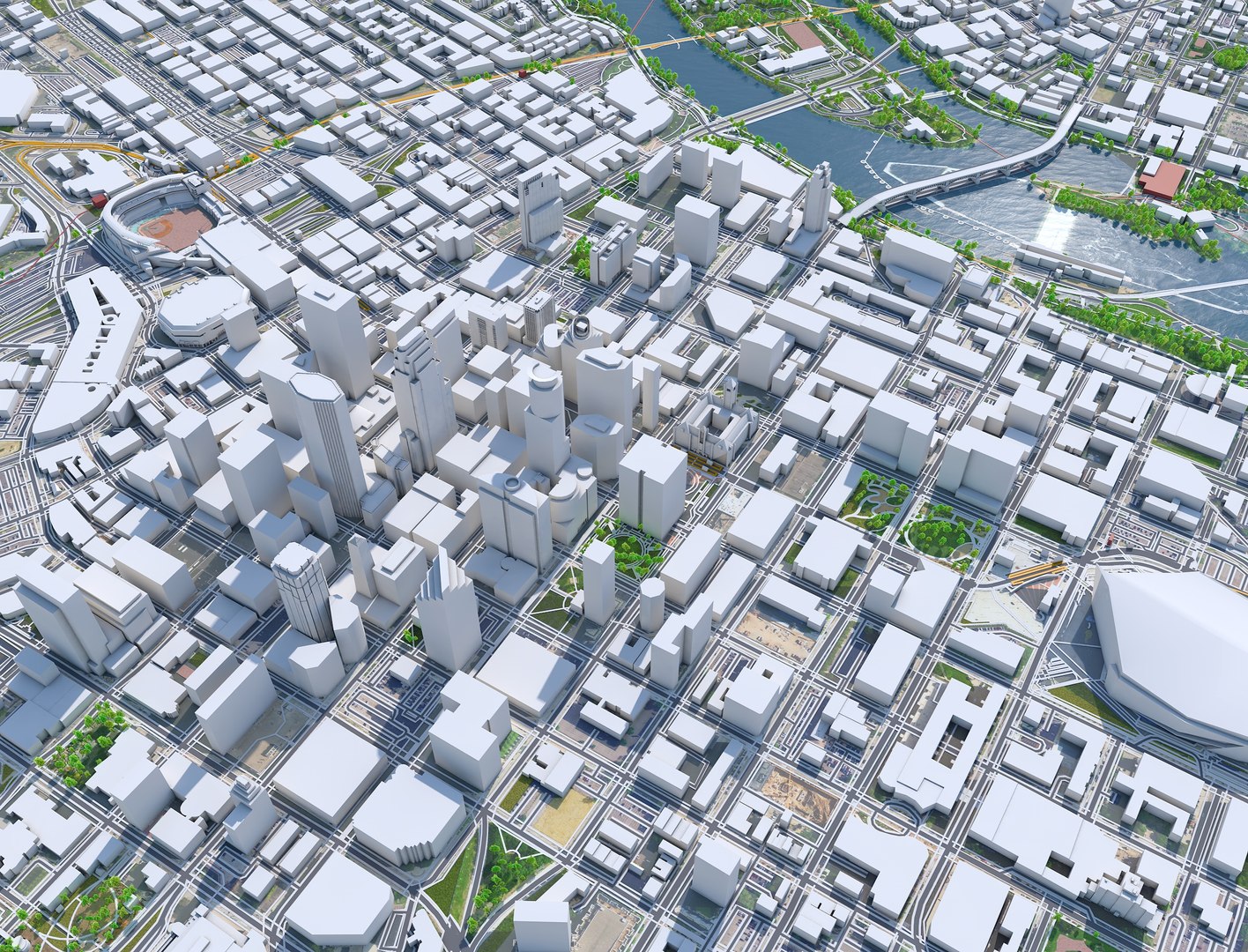 Minneapolis Downtown Minnesota USA 3D Model - TurboSquid 1989388