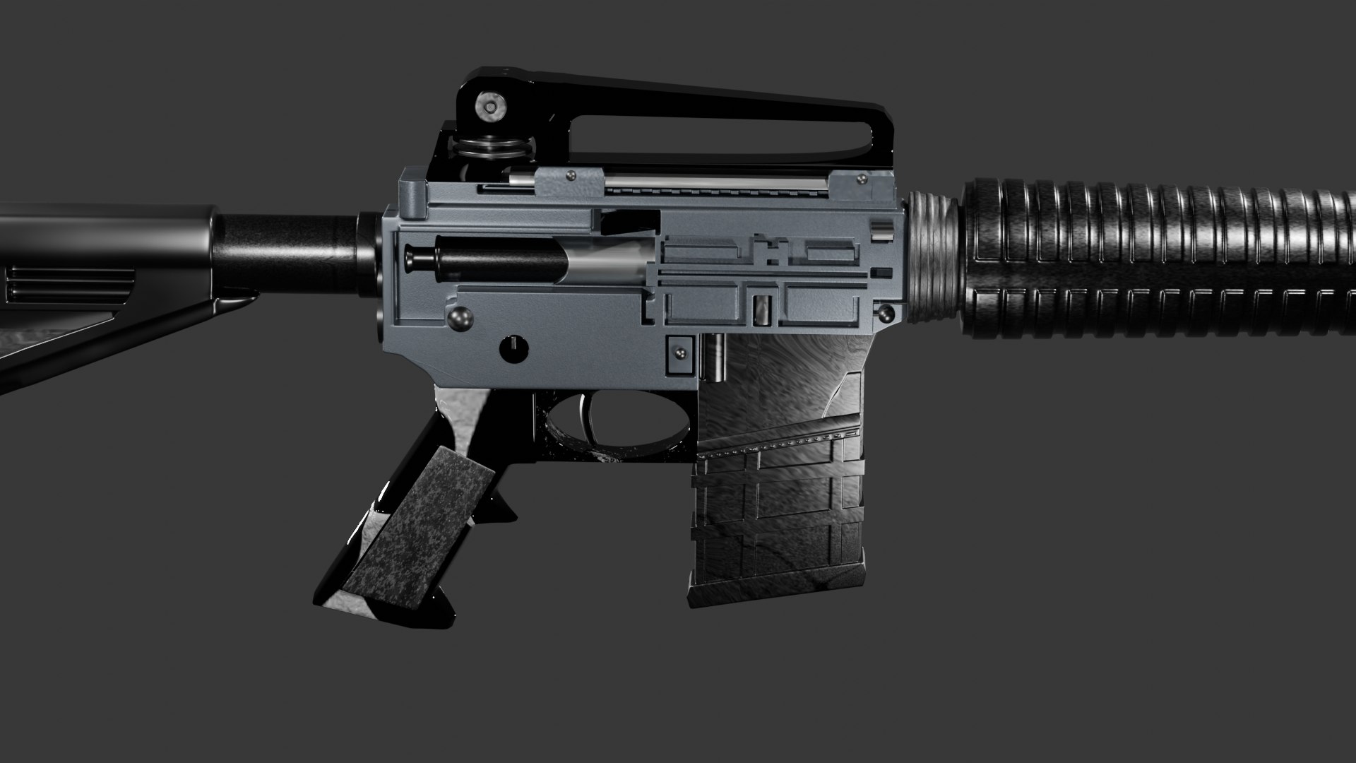 3D M4A1 Rifle High - Quality Model - TurboSquid 2357010