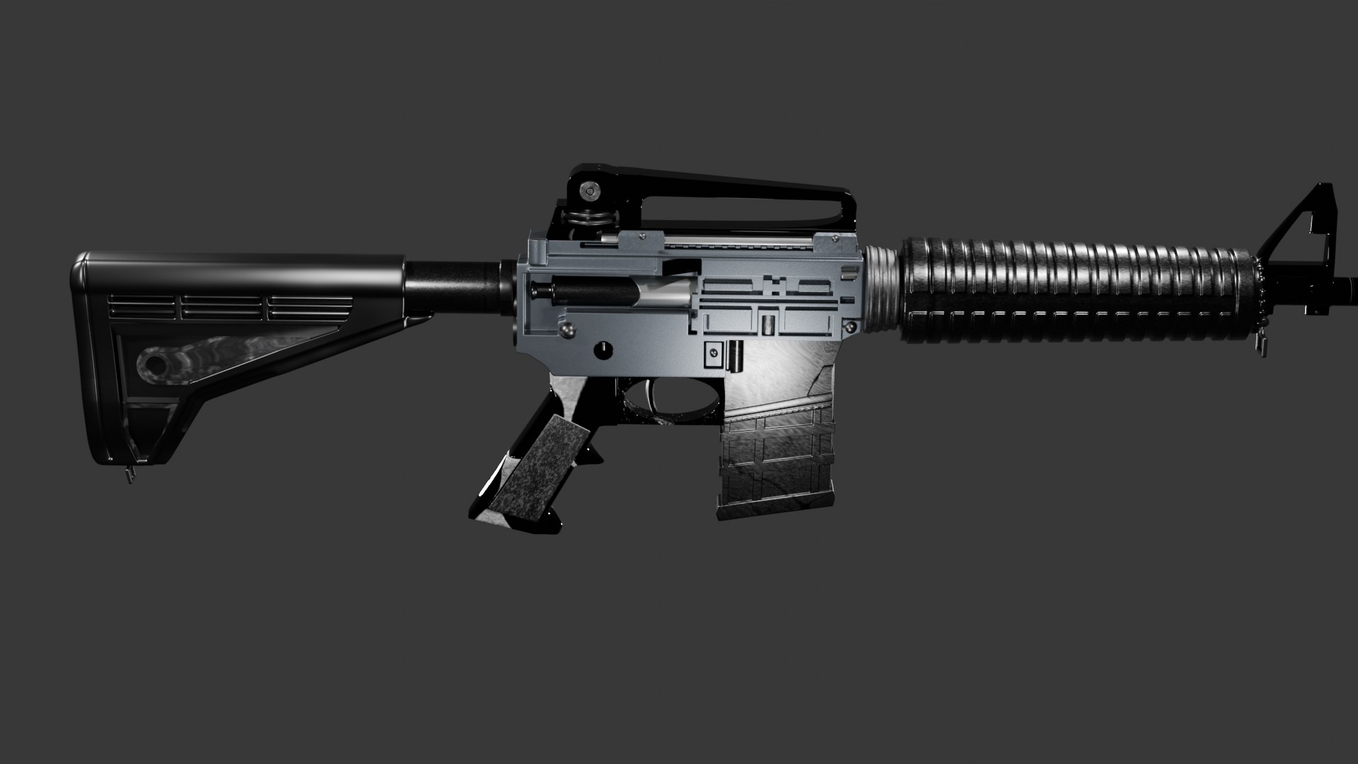 3D M4A1 Rifle High - Quality Model - TurboSquid 2357010