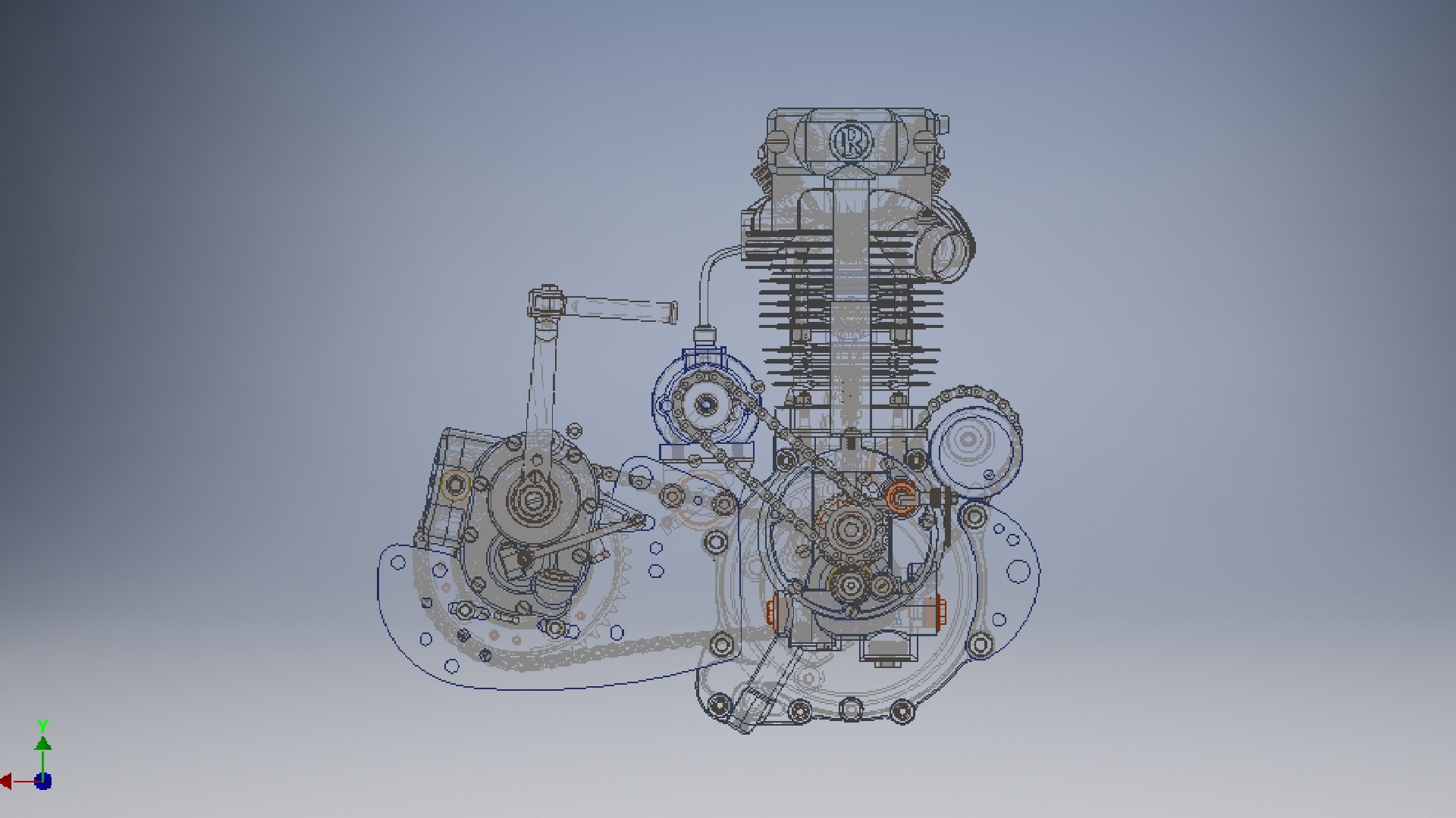 3D Motorcycle Engine Assembly - TurboSquid 2132410