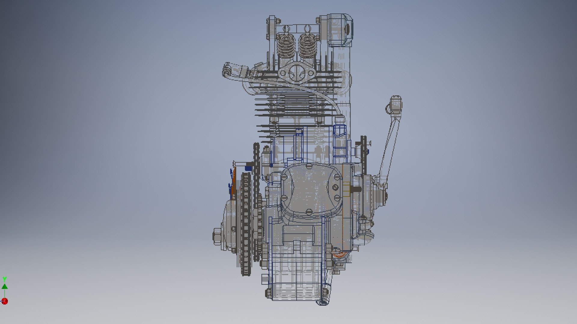 3D Motorcycle Engine Assembly - TurboSquid 2132410
