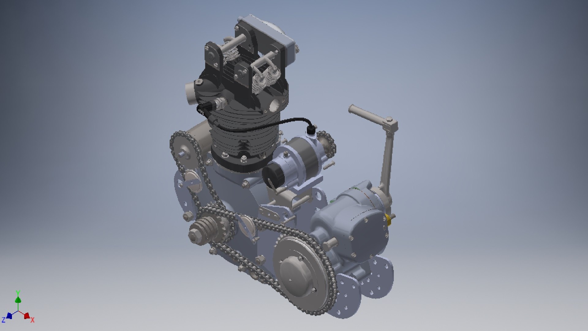 3D Motorcycle Engine Assembly - TurboSquid 2132410