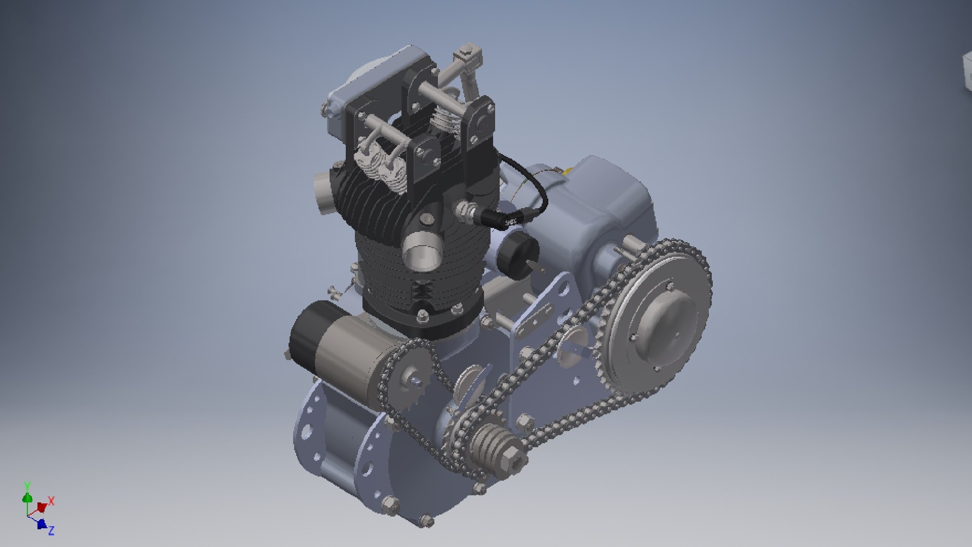 3D Motorcycle Engine Assembly - TurboSquid 2132410