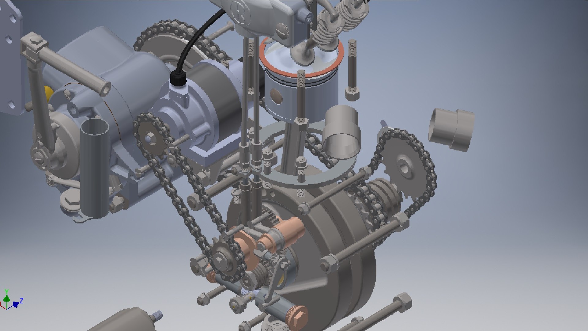 3D Motorcycle Engine Assembly - TurboSquid 2132410