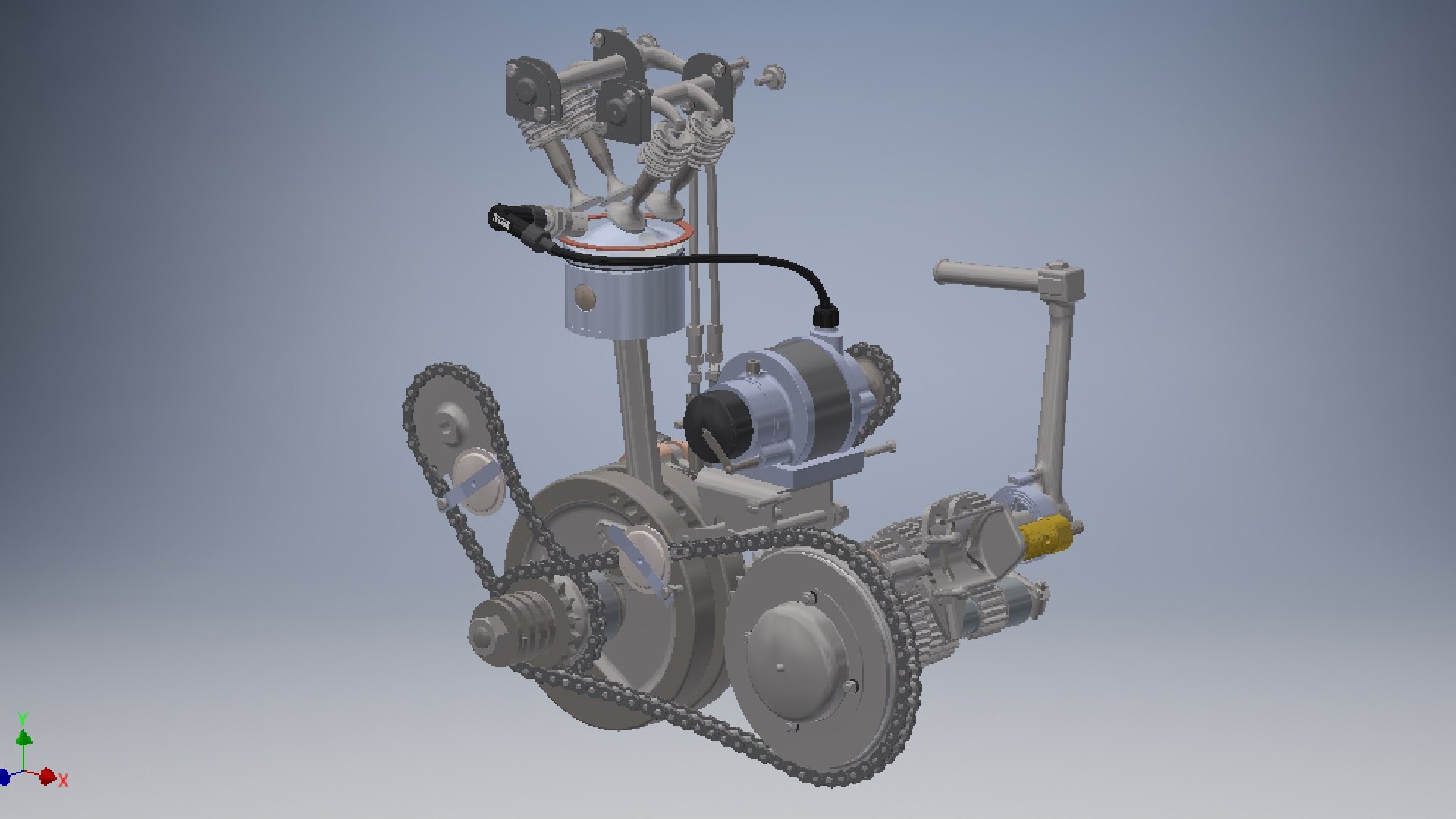 3D Motorcycle Engine Assembly - TurboSquid 2132410