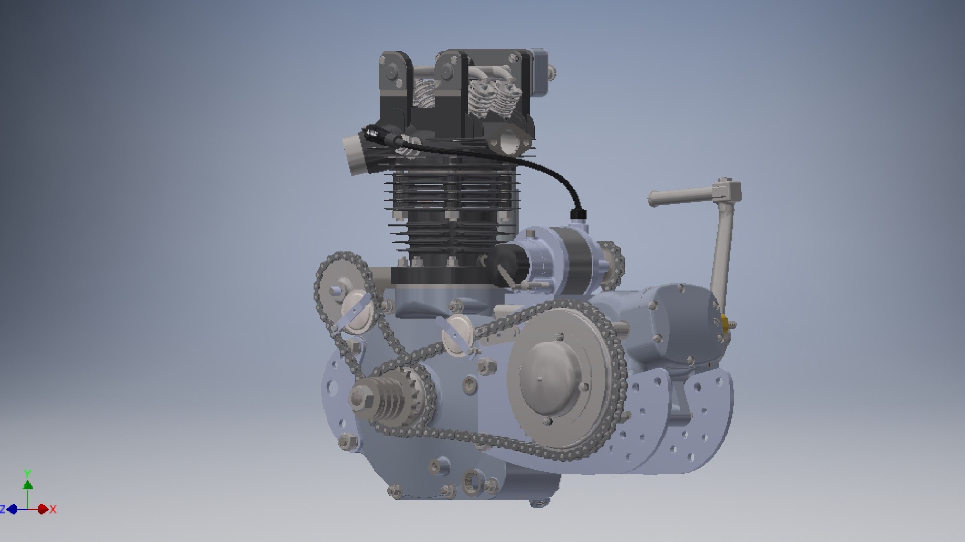 3D Motorcycle Engine Assembly - TurboSquid 2132410