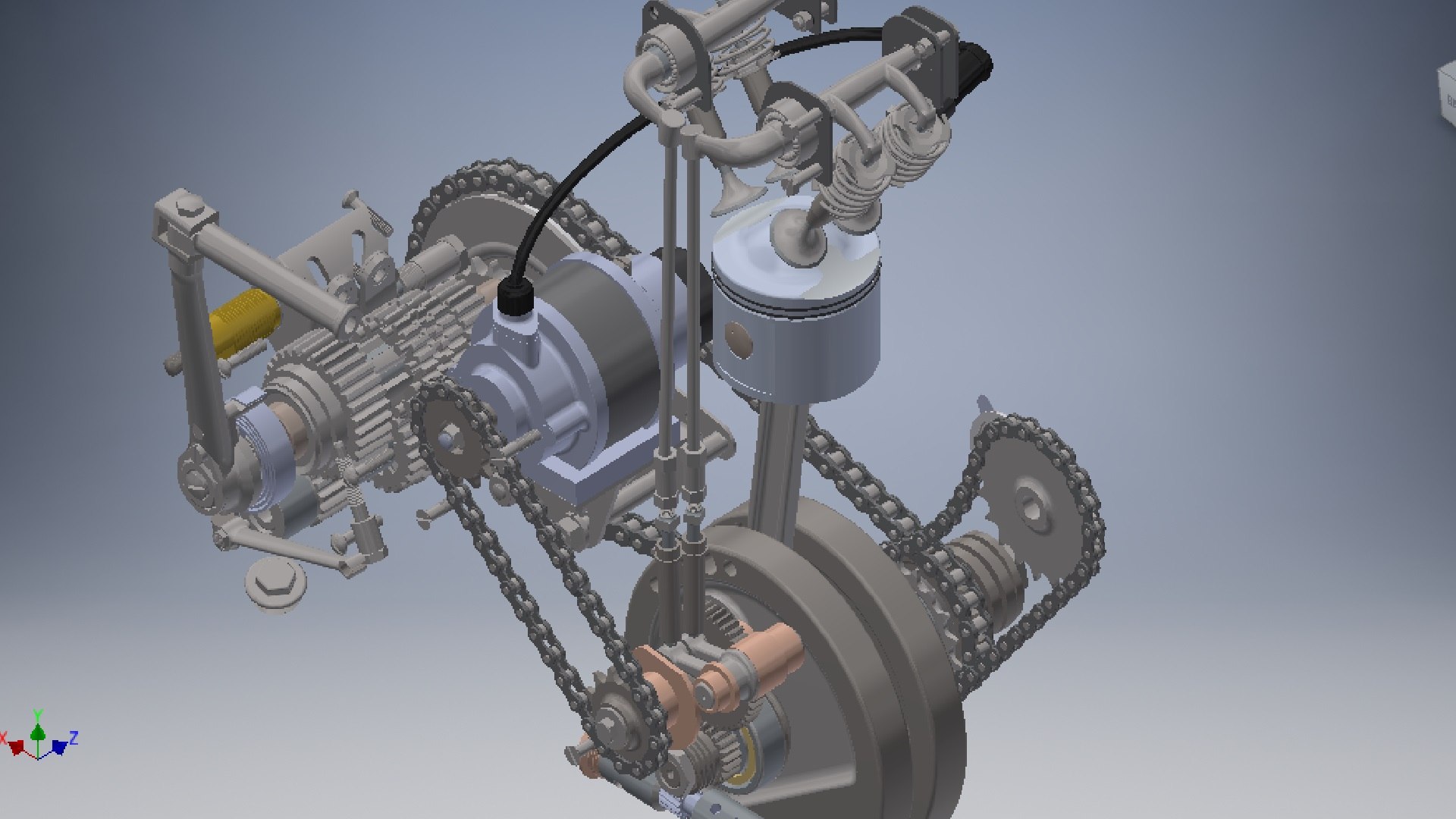 3D Motorcycle Engine Assembly - TurboSquid 2132410