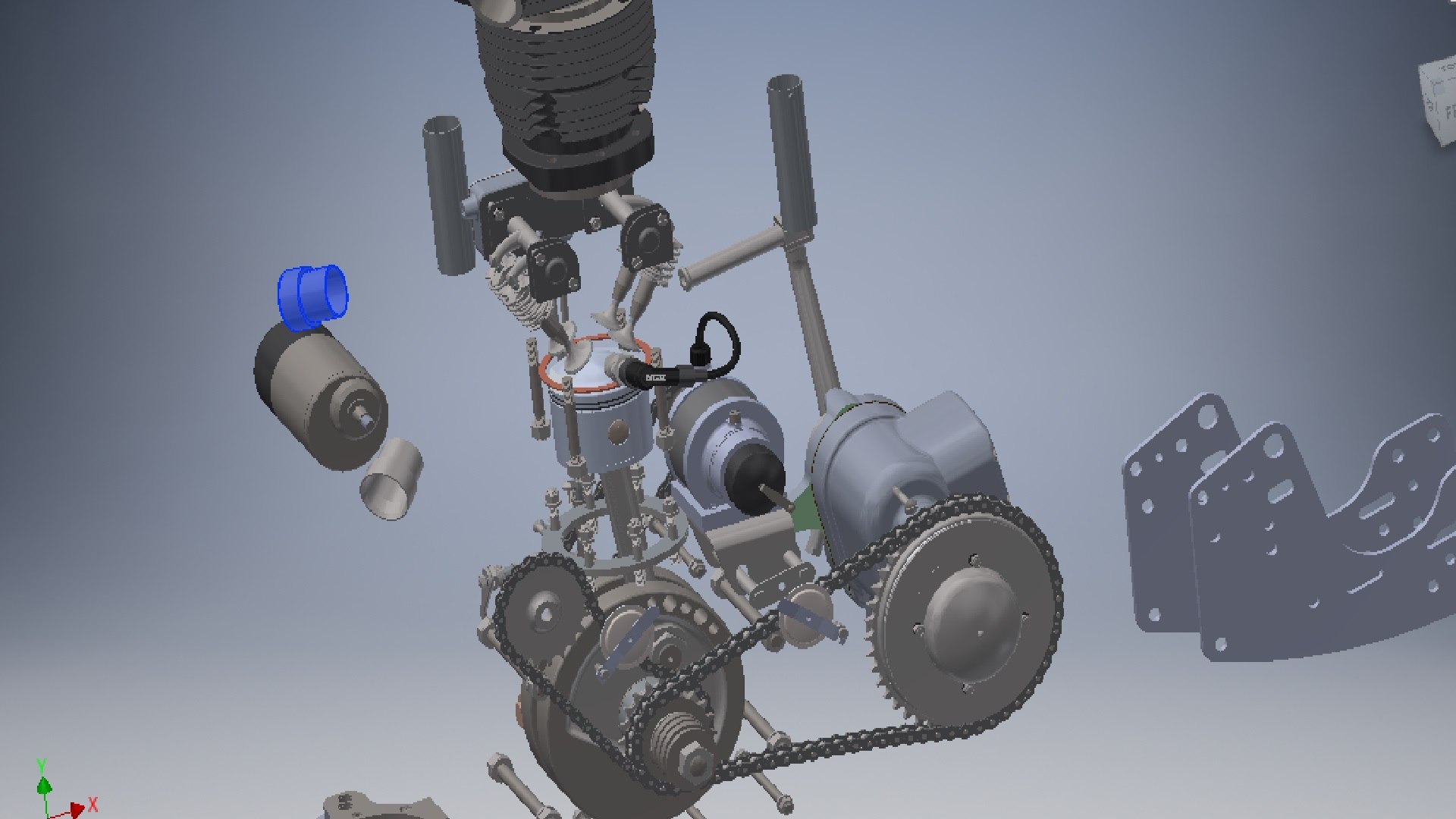 3D Motorcycle Engine Assembly - TurboSquid 2132410