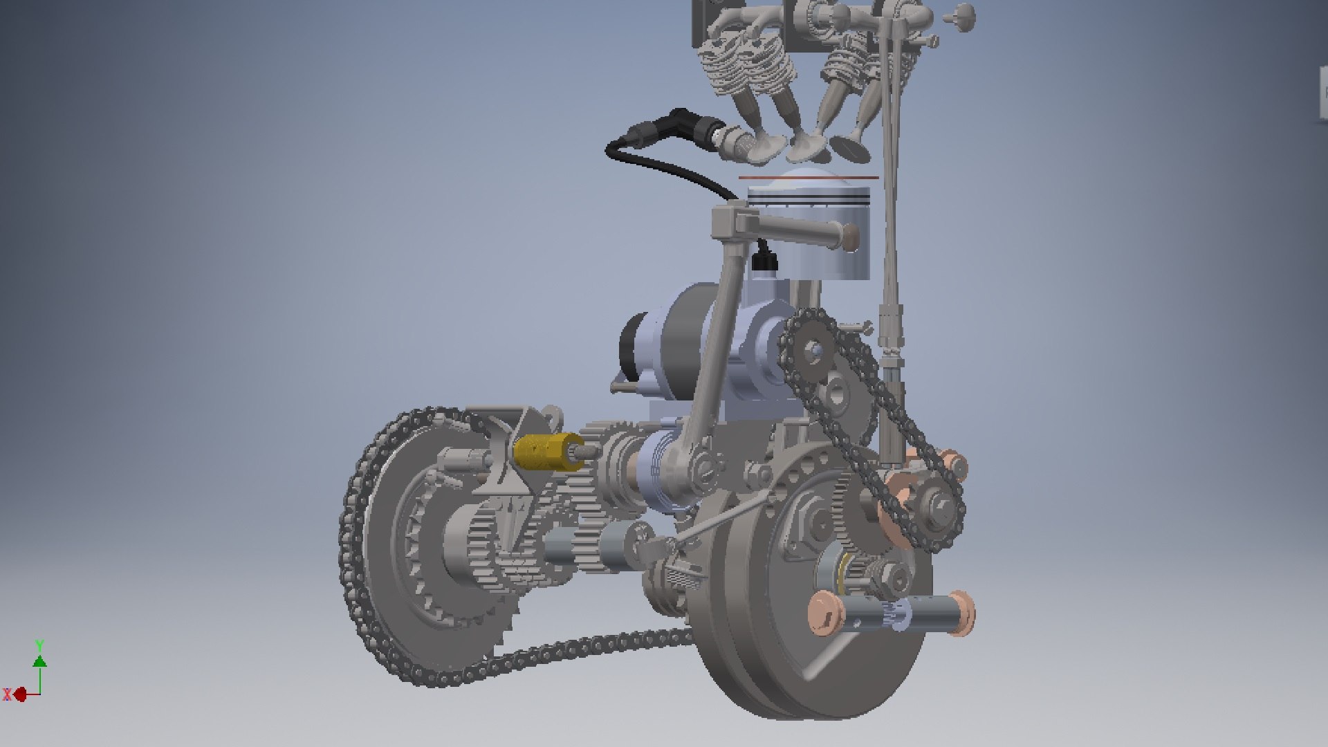 3D Motorcycle Engine Assembly - TurboSquid 2132410