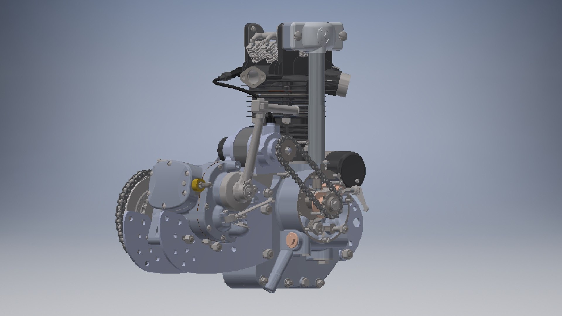 3D Motorcycle Engine Assembly - TurboSquid 2132410