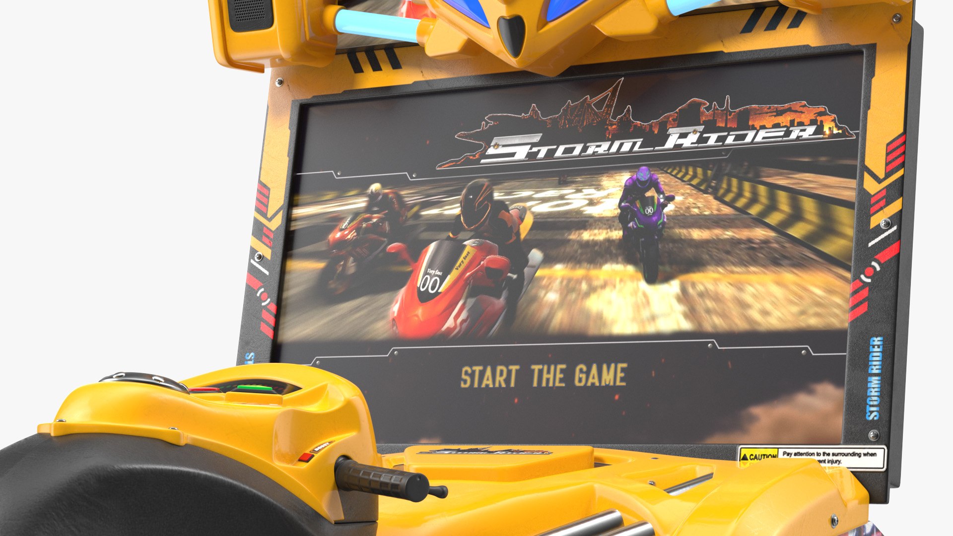 3D model Storm Riders Motorcycle Racing Arcade Game On - TurboSquid 1748220