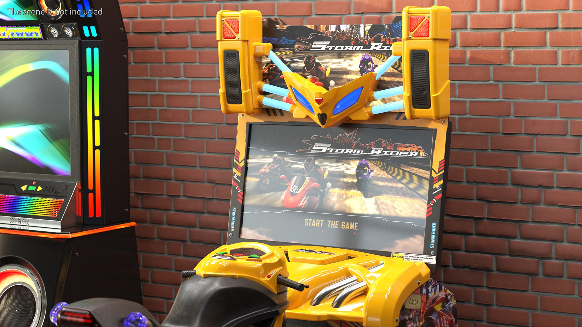 3D model Storm Riders Motorcycle Racing Arcade Game On - TurboSquid 1748220