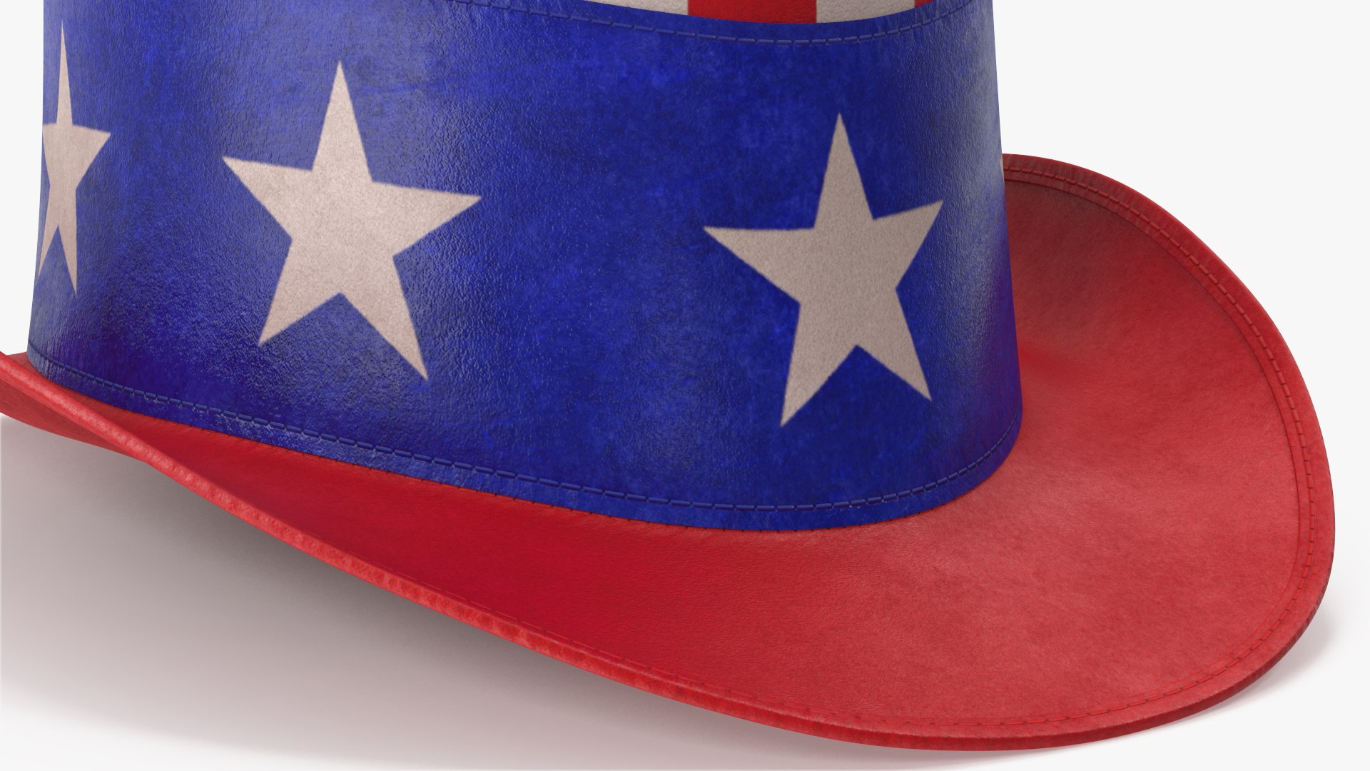 Uncle Sam Top Hat v 2 3D model - TurboSquid 1823268