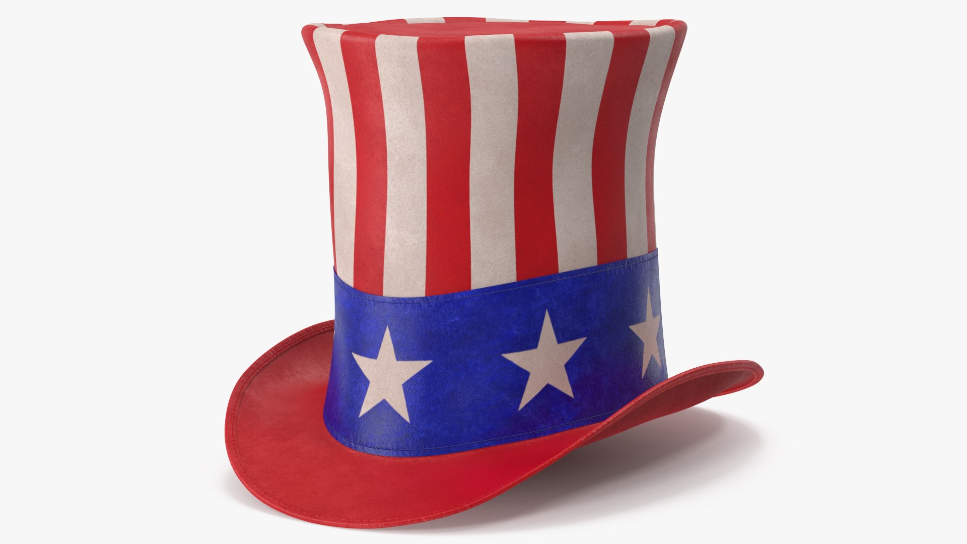 Uncle Sam Top Hat v 2 3D model - TurboSquid 1823268