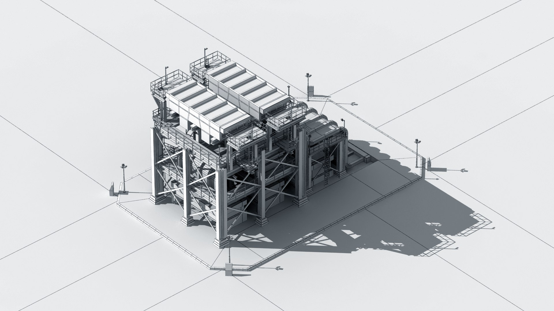 Metal Refinery Part 07 3D Model - TurboSquid 2049690
