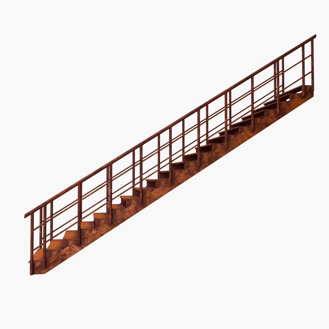 Rusty Rust Staircase 3D Model - TurboSquid 1362007