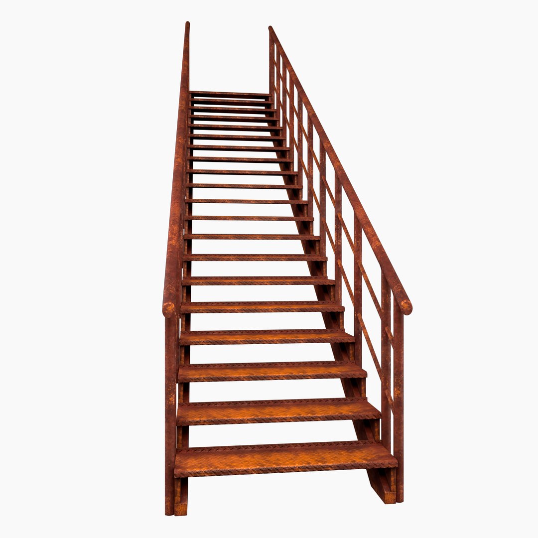 Rusty Rust Staircase 3D Model - TurboSquid 1362007