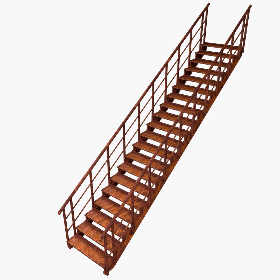 Rusty Rust Staircase 3D Model - TurboSquid 1362007
