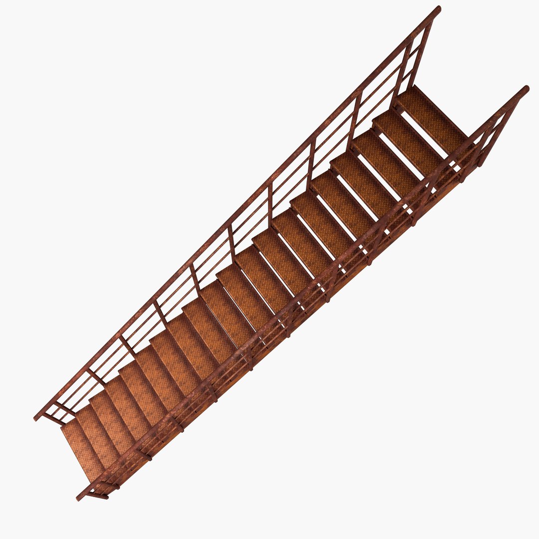 Rusty Rust Staircase 3D Model - TurboSquid 1362007