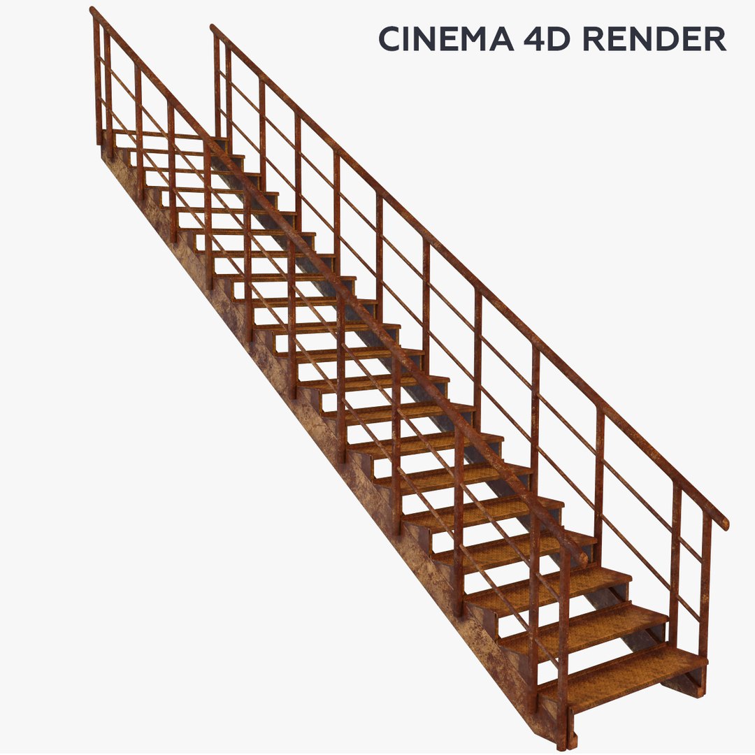 Rusty Rust Staircase 3D Model - TurboSquid 1362007