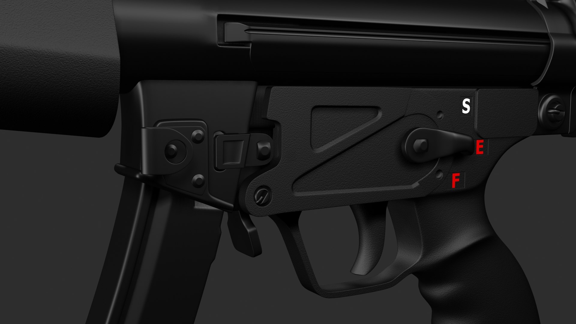 Mp5a3 Light 3d Max